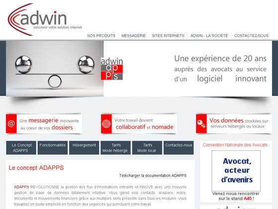 Adwin - Getavocat - solutions d'abonnement juridique